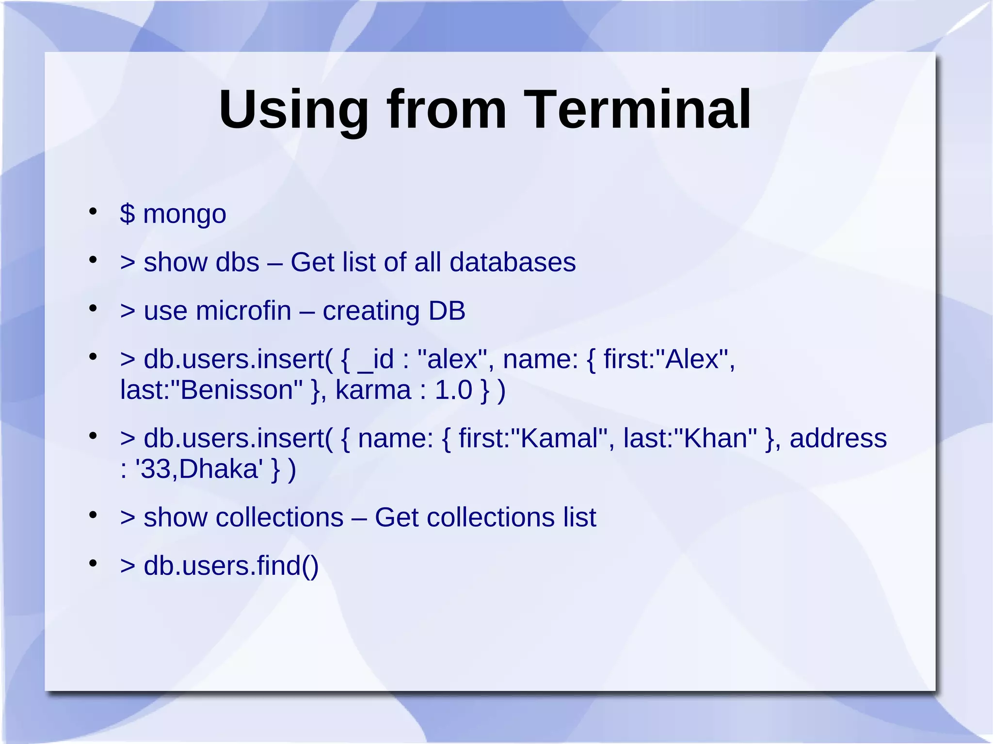 Introducing with MongoDB | PPT