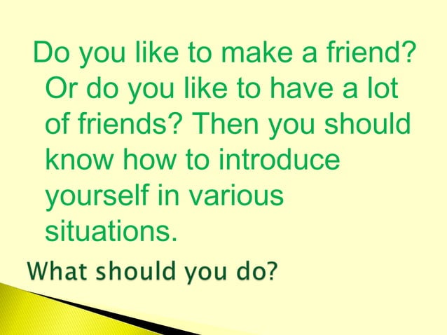 Introducing yourself and others (English Conversation / Practice) | PPT