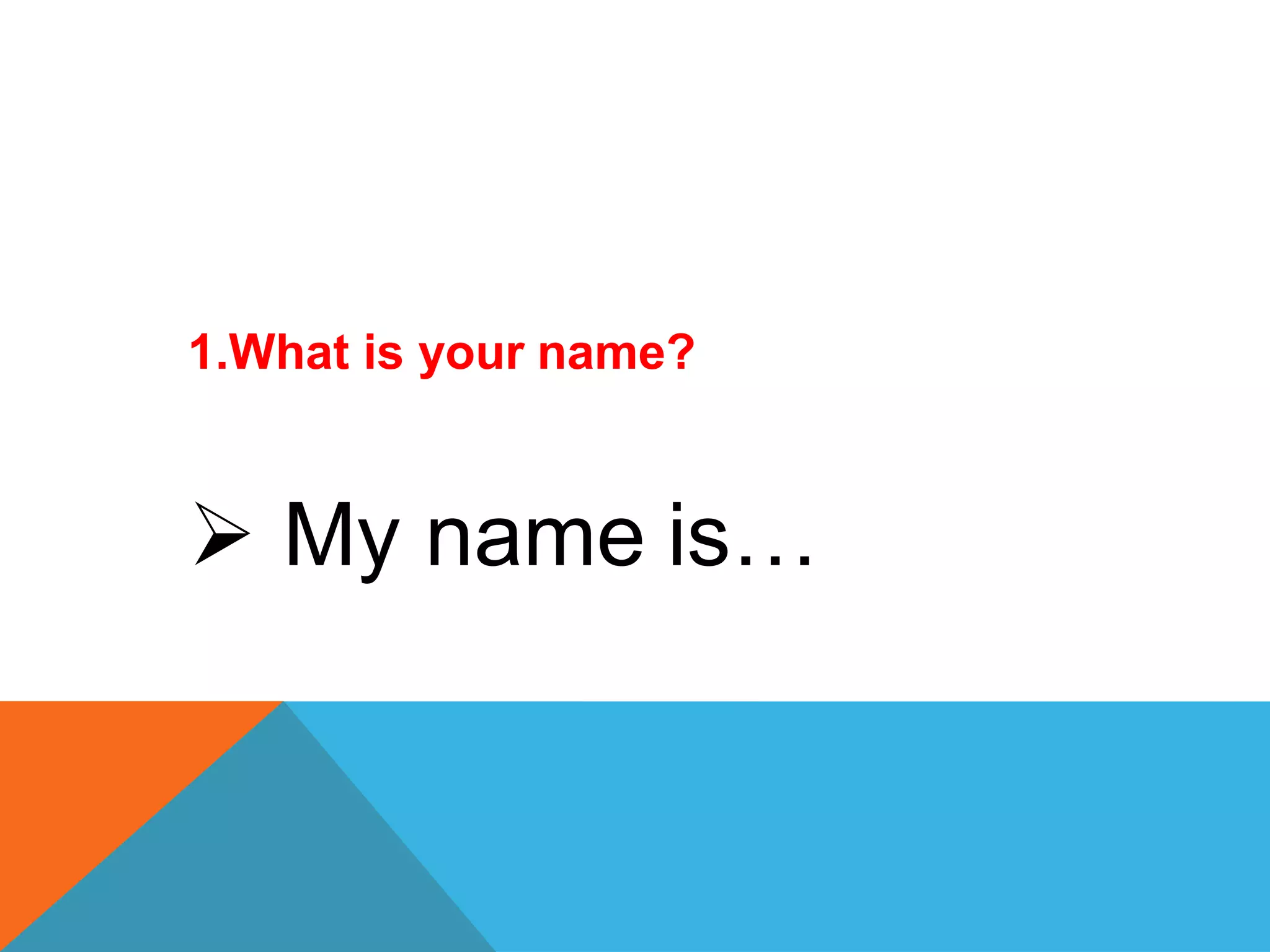 Introducing yourself | PPT