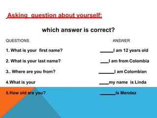 Introducing yourself | PPTX