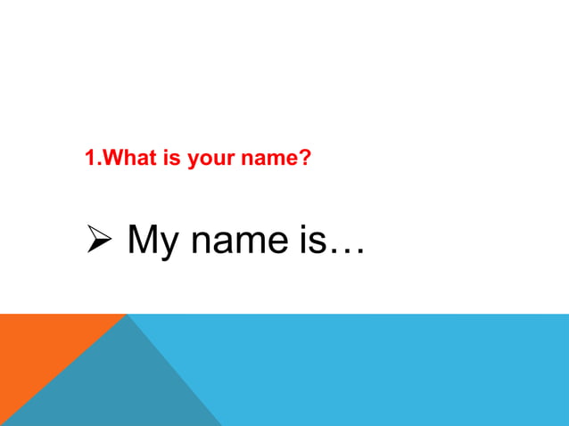 Introducing yourself | PPT