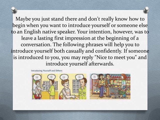 Introducing yourself and others | PPTX | Fishing Sports | Sports