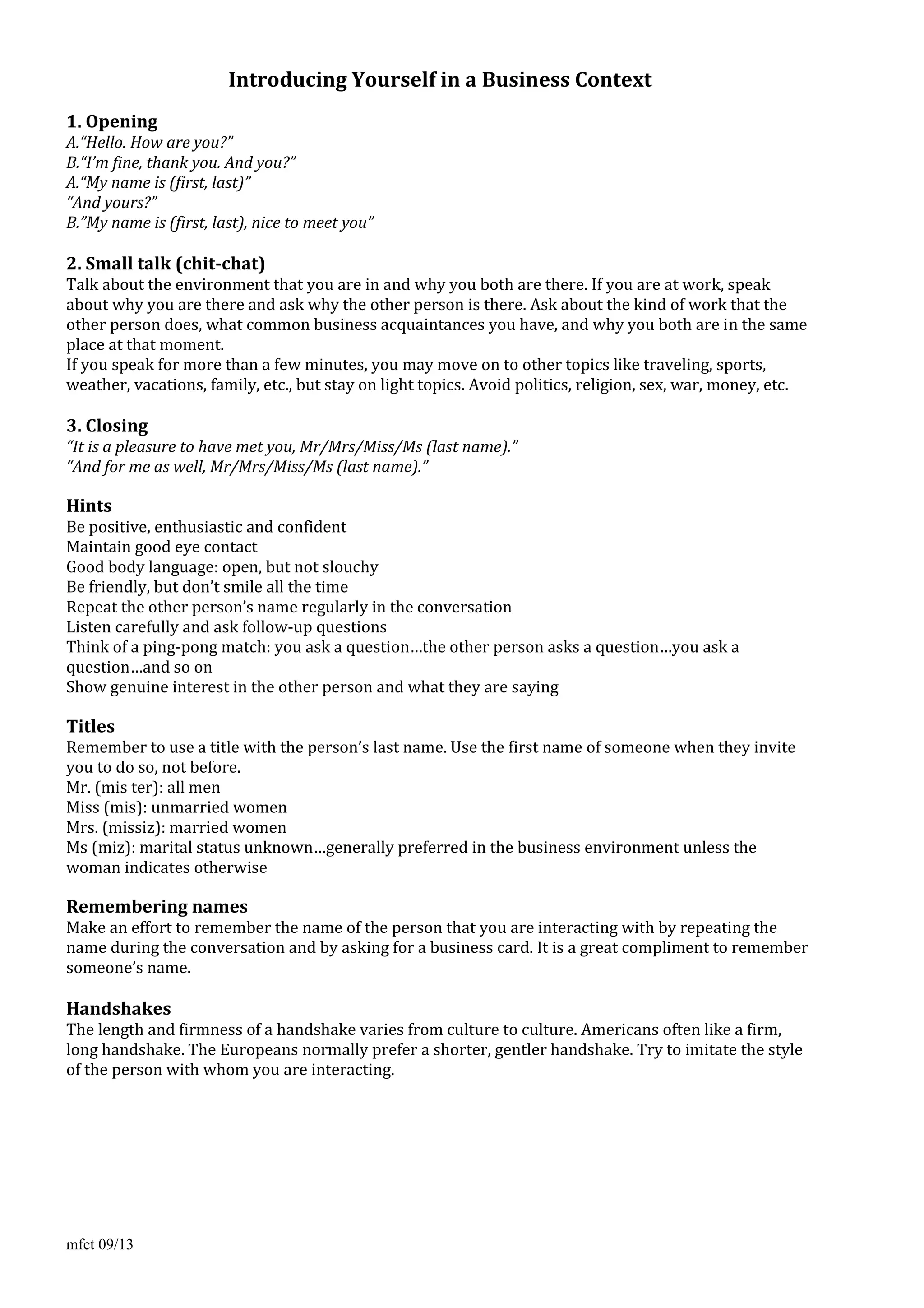 Introducing yourself in a business context2 | DOCX