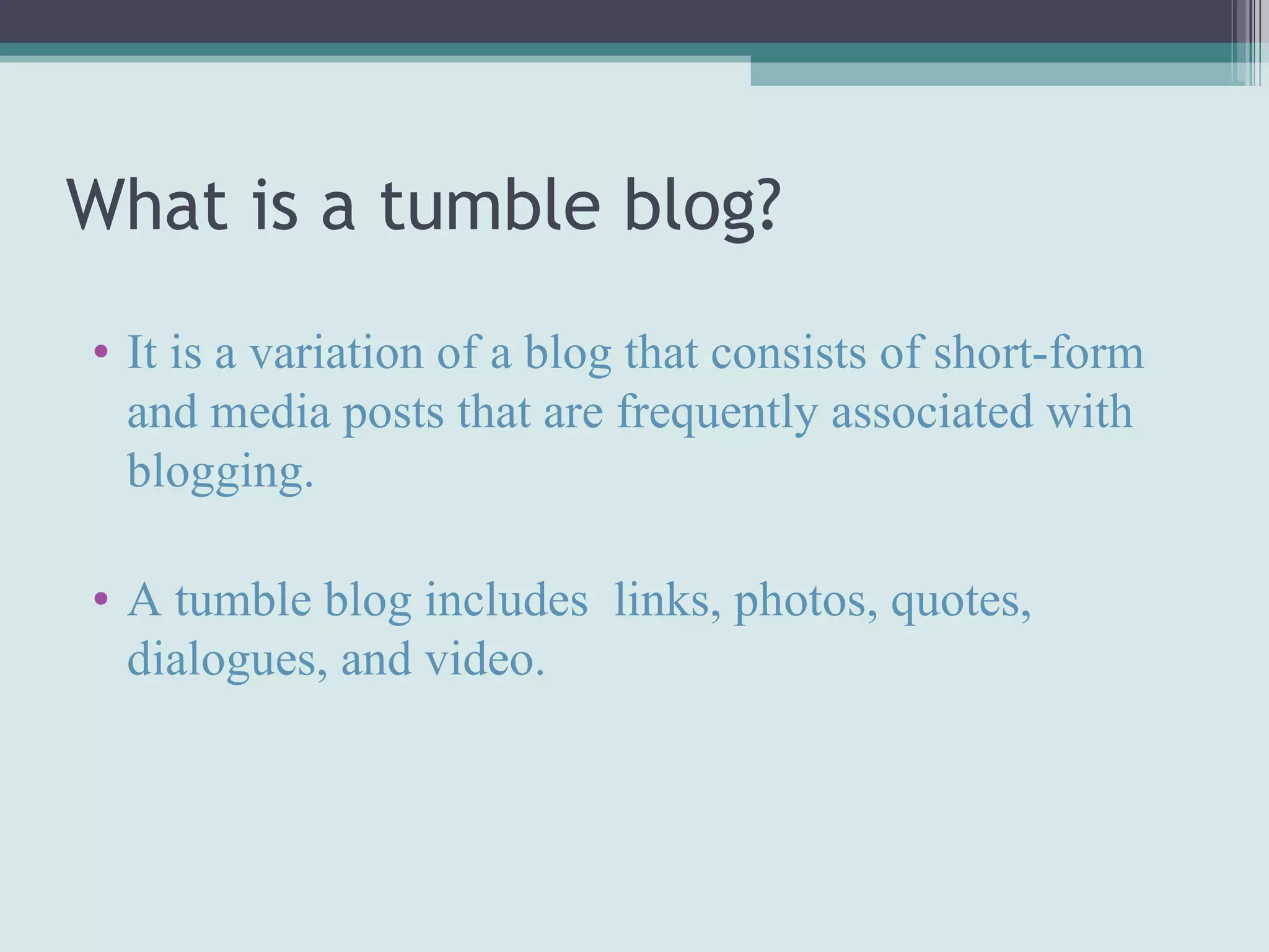 Introducing you to the world of tumblr | PPT