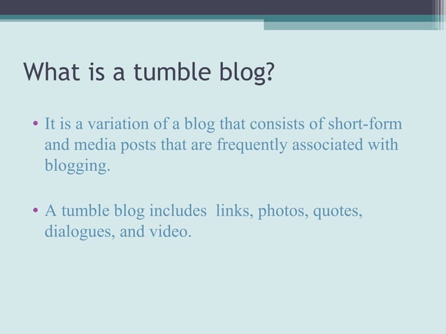 Introducing you to the world of tumblr | PPT