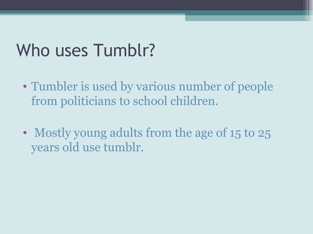 Introducing you to the world of tumblr | PPT