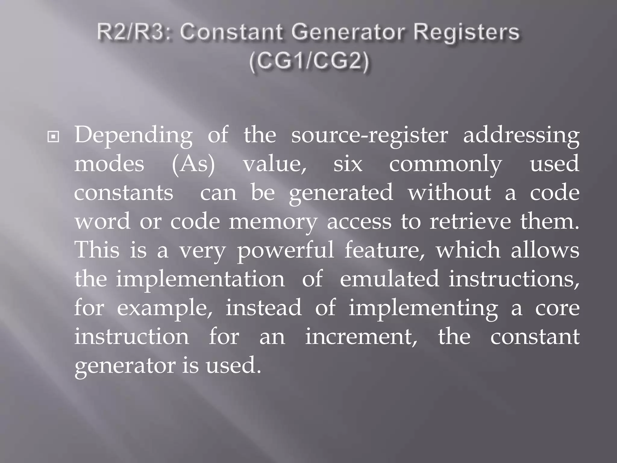 Introducion to MSP430 Microcontroller.pptx | Operating Systems | Computer Software and Applications