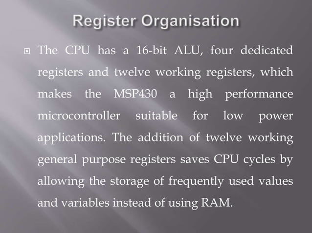 Introducion to MSP430 Microcontroller.pptx | Operating Systems | Computer Software and Applications