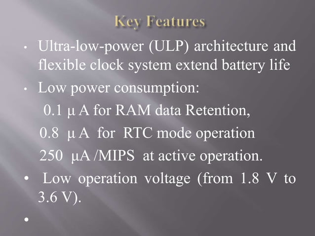 Introducion to MSP430 Microcontroller.pptx | Operating Systems | Computer Software and Applications