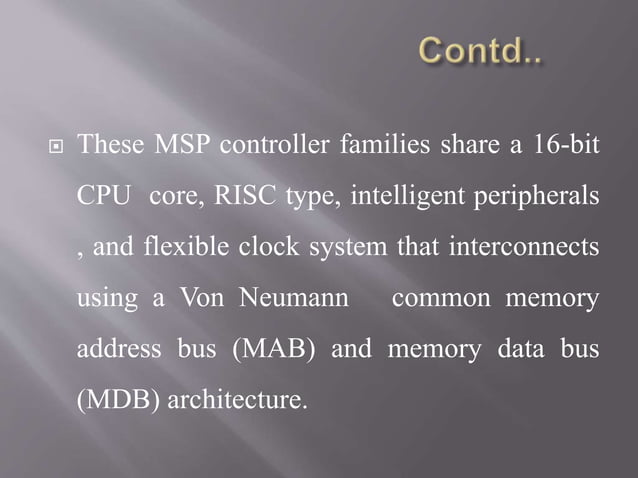 Introducion To Msp430 Microcontrollerpptx Operating Systems Computer Software And Applications