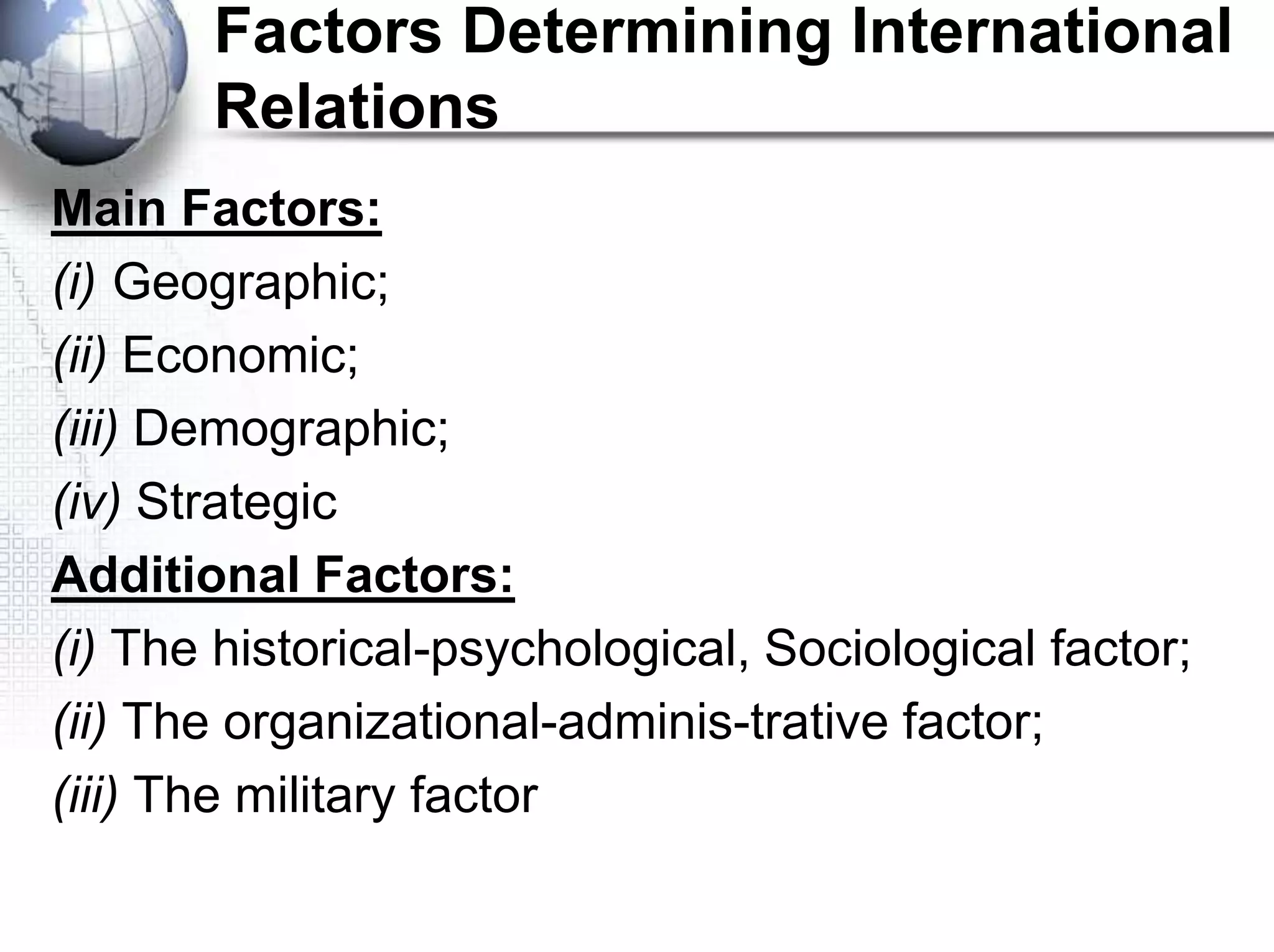 Introduciton to international relation | PPTX