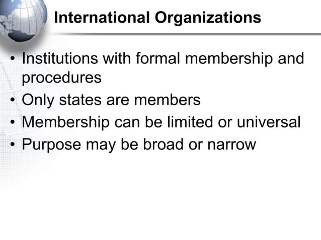 Introduciton to international relation | PPTX
