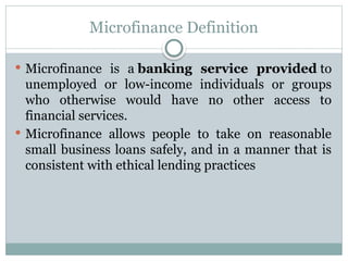 Introduciton to Microfinance scope 5.pptx