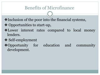 Introduciton to Microfinance scope 5.pptx