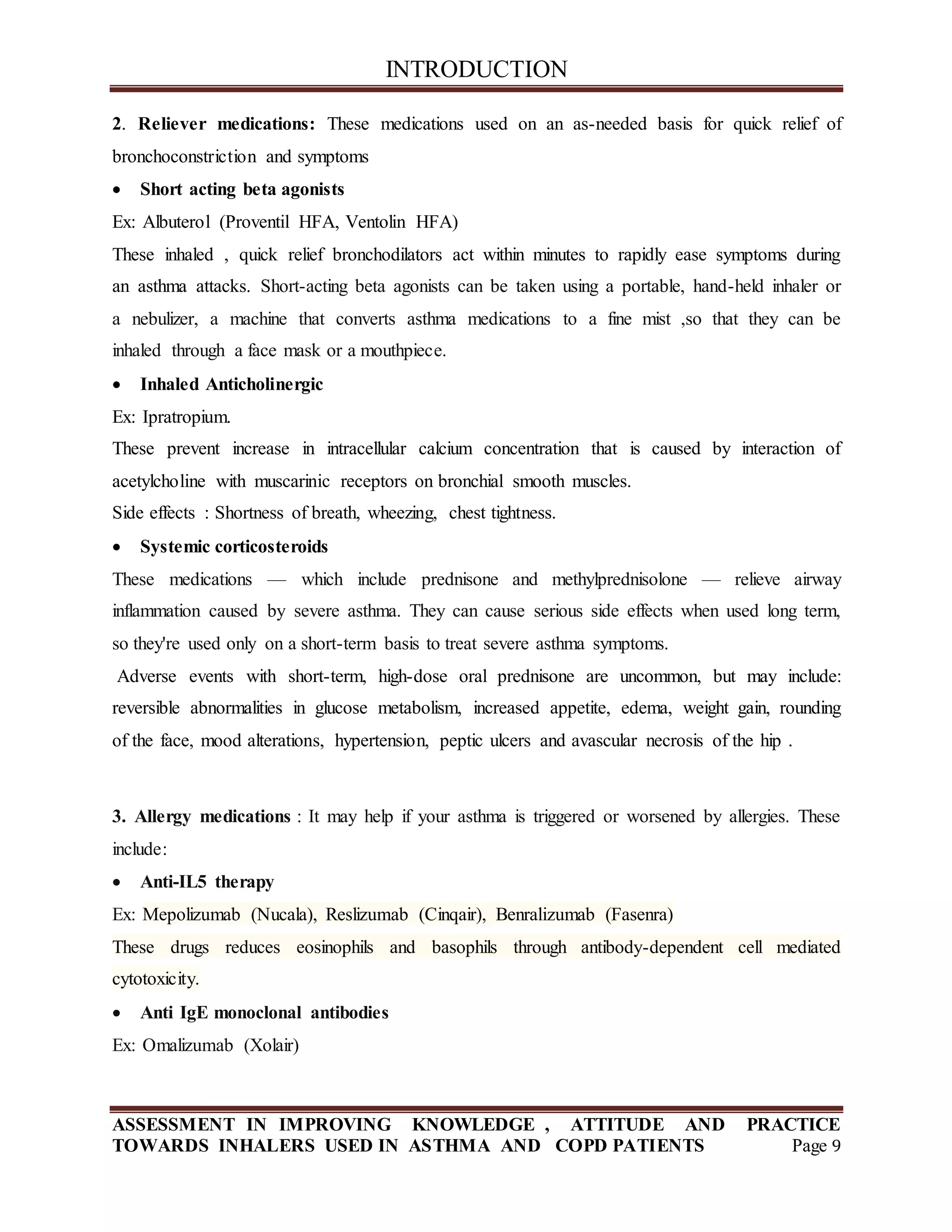 Asthma And Chronic Obstructive Pulmonary Disorder Pdf