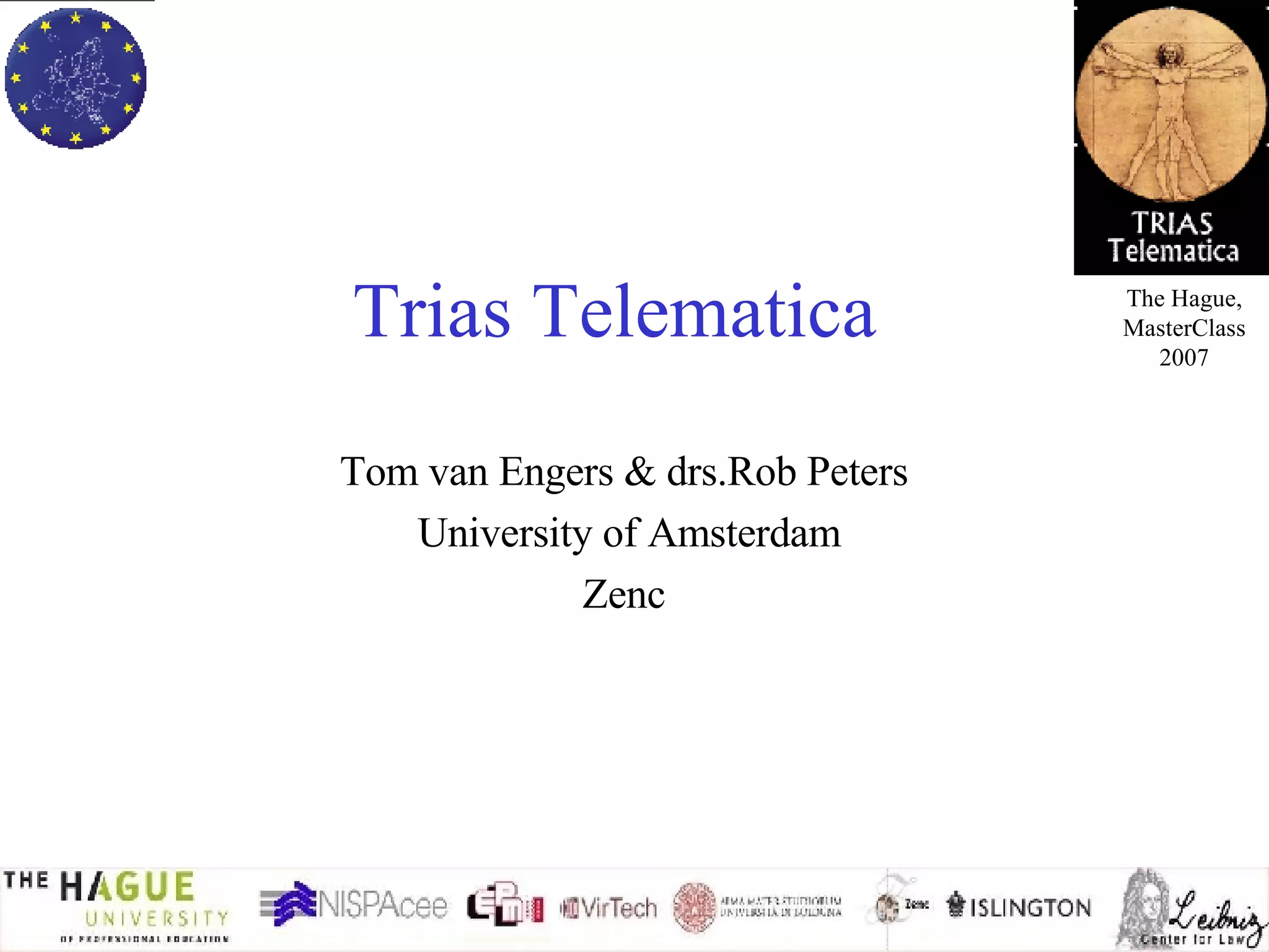 Introductie TRIAS masterclass | PPT