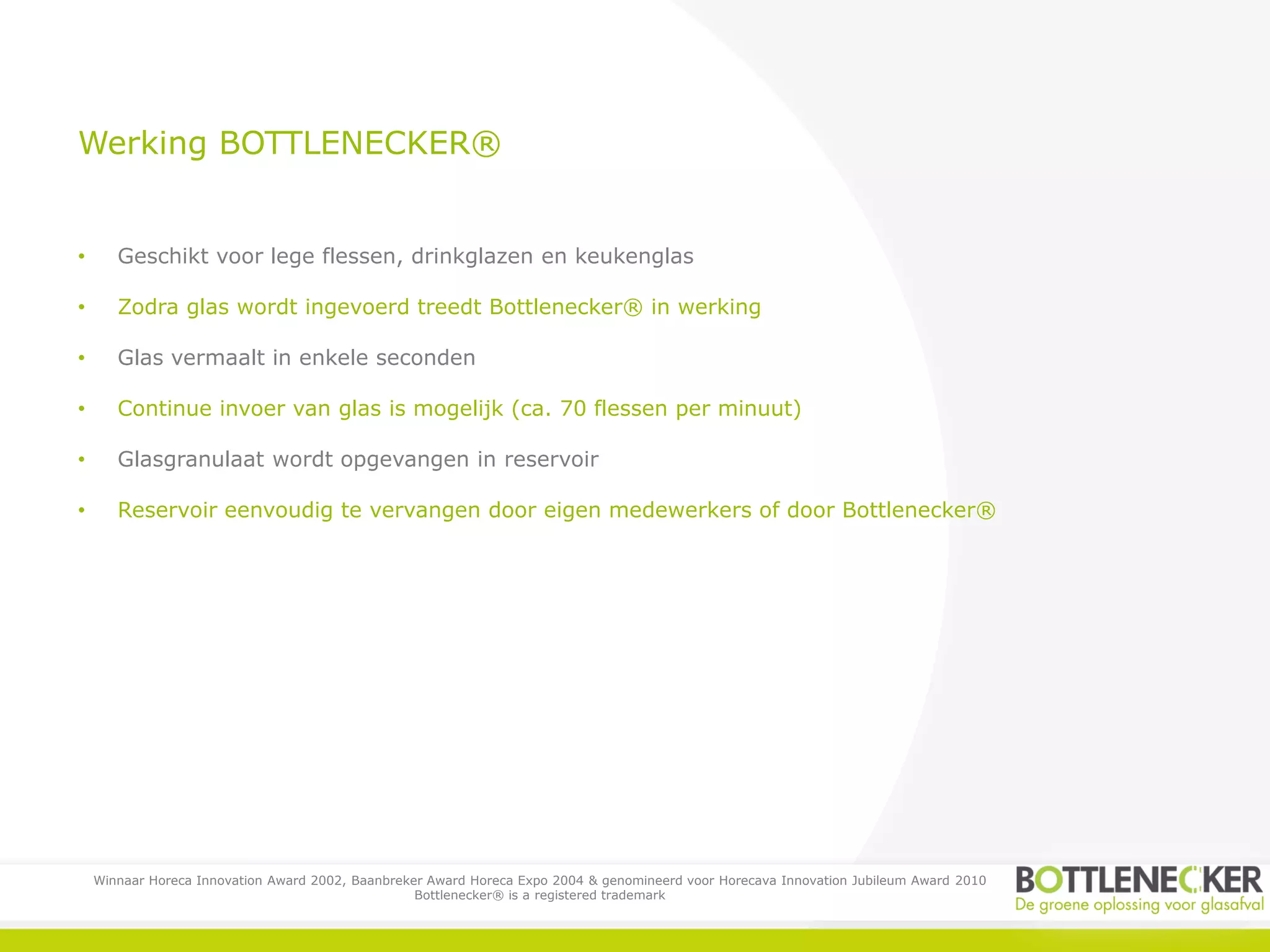 Introductie Bottlenecker 2011 | PDF