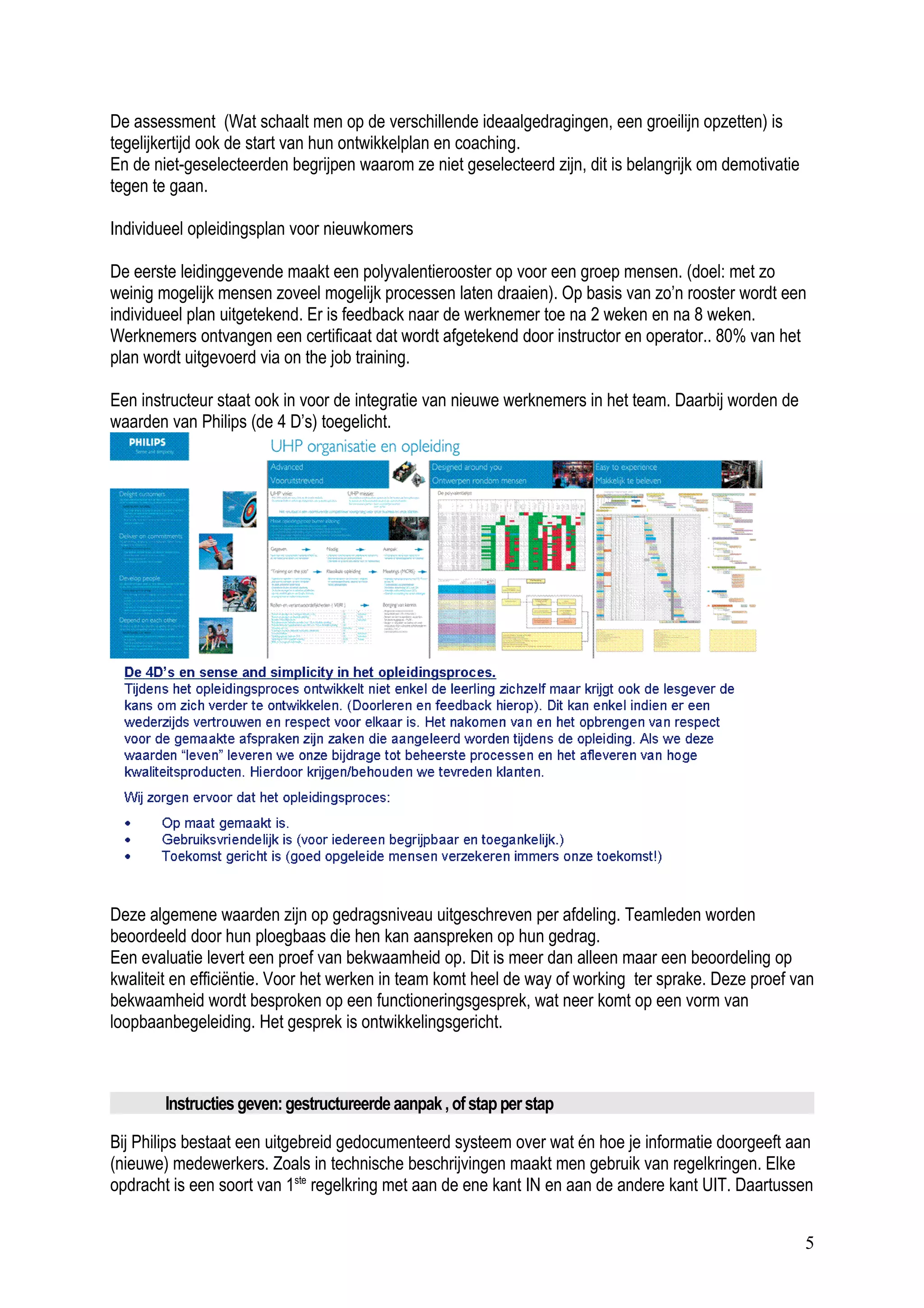 Introductie nieuwe werknemers bij philips lighting def. versie | DOC