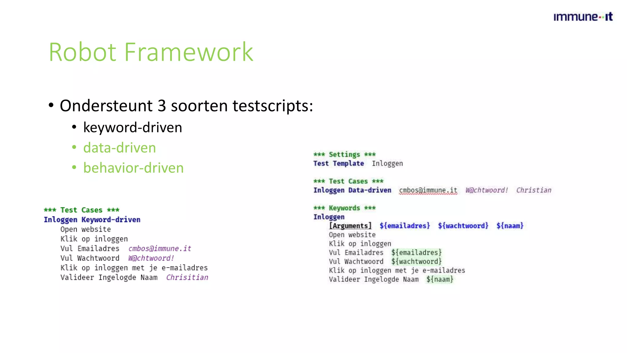 Introductie robot framework | PPT | Free Download