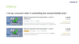 Introductie robot framework | PPT