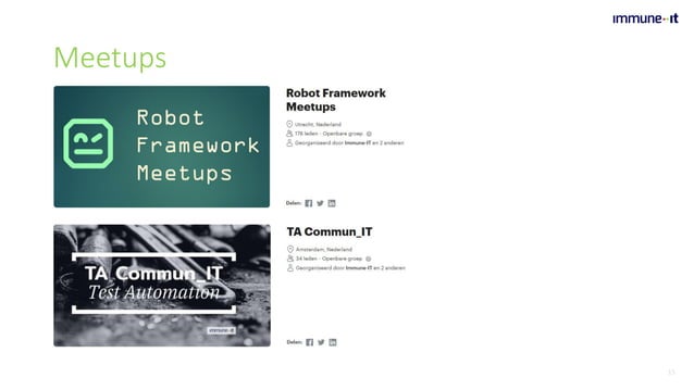 Introductie robot framework | PPT
