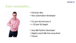 Introductie robot framework | PPT