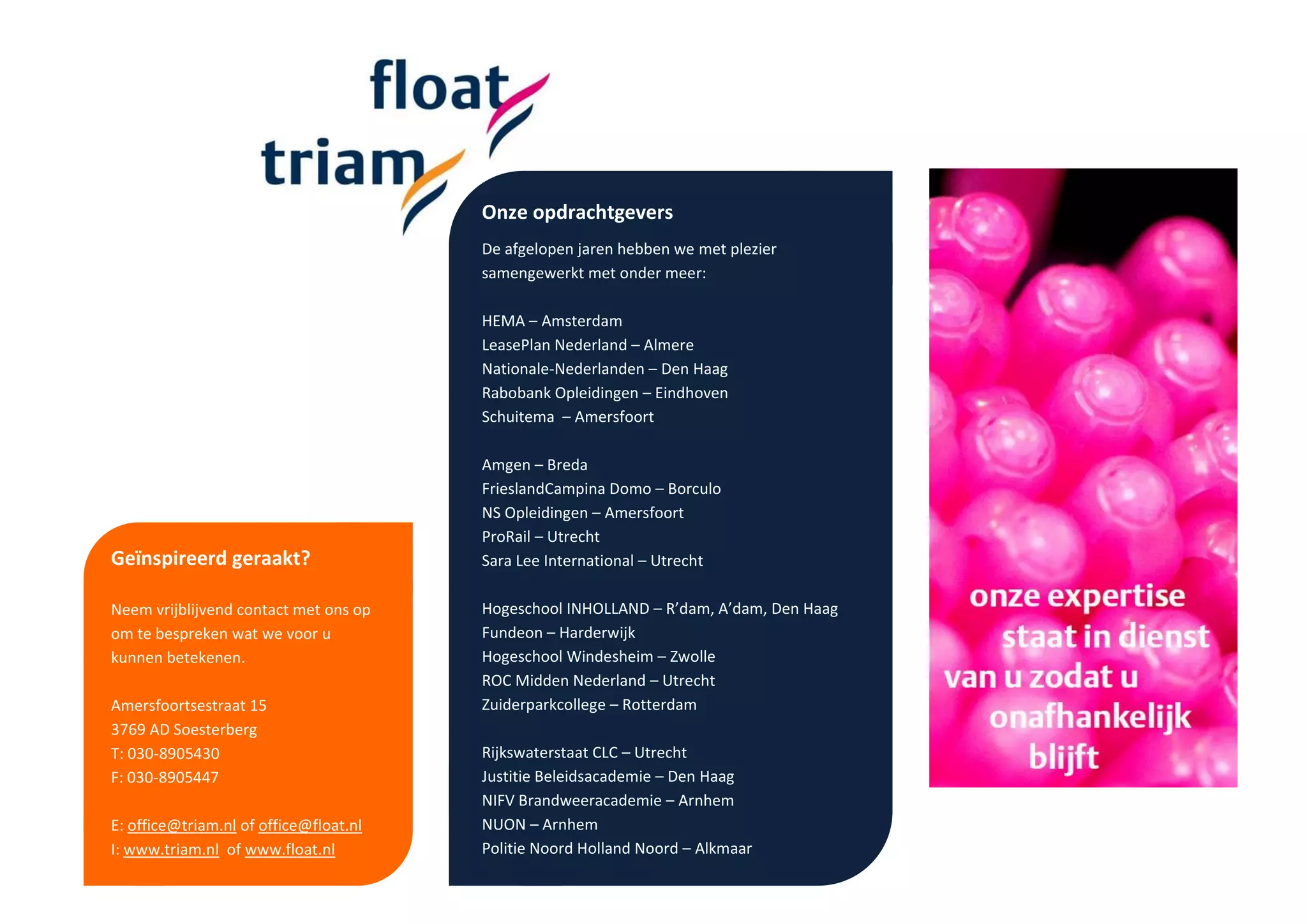 Introductie Triam Float | PPT