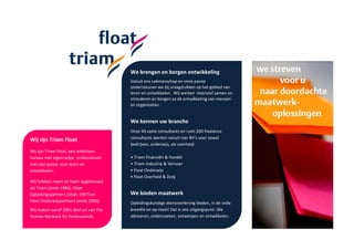 Introductie Triam Float | PPT