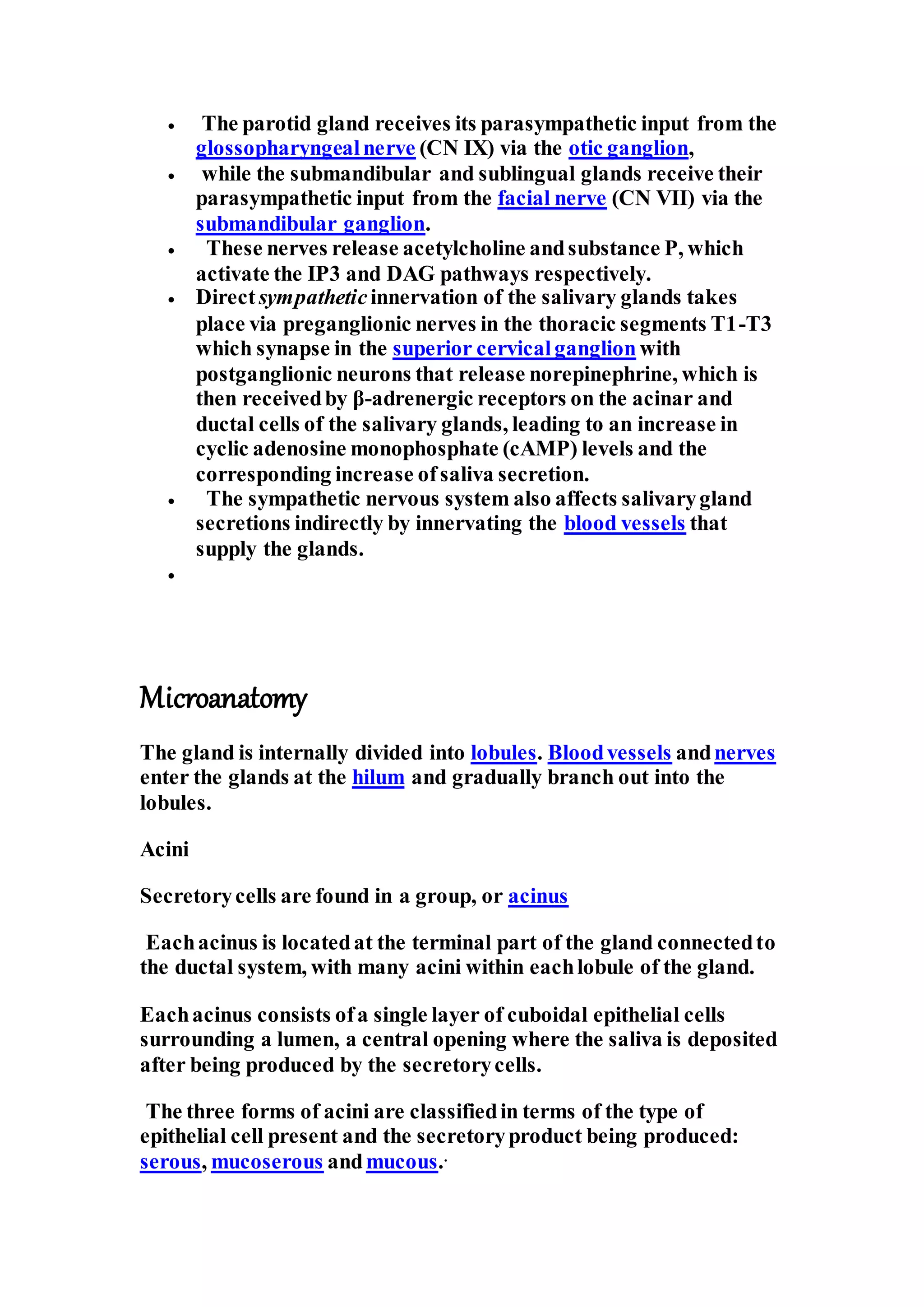 salivary glands | DOCX