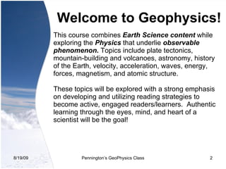 Geophysics Introduction | PPT