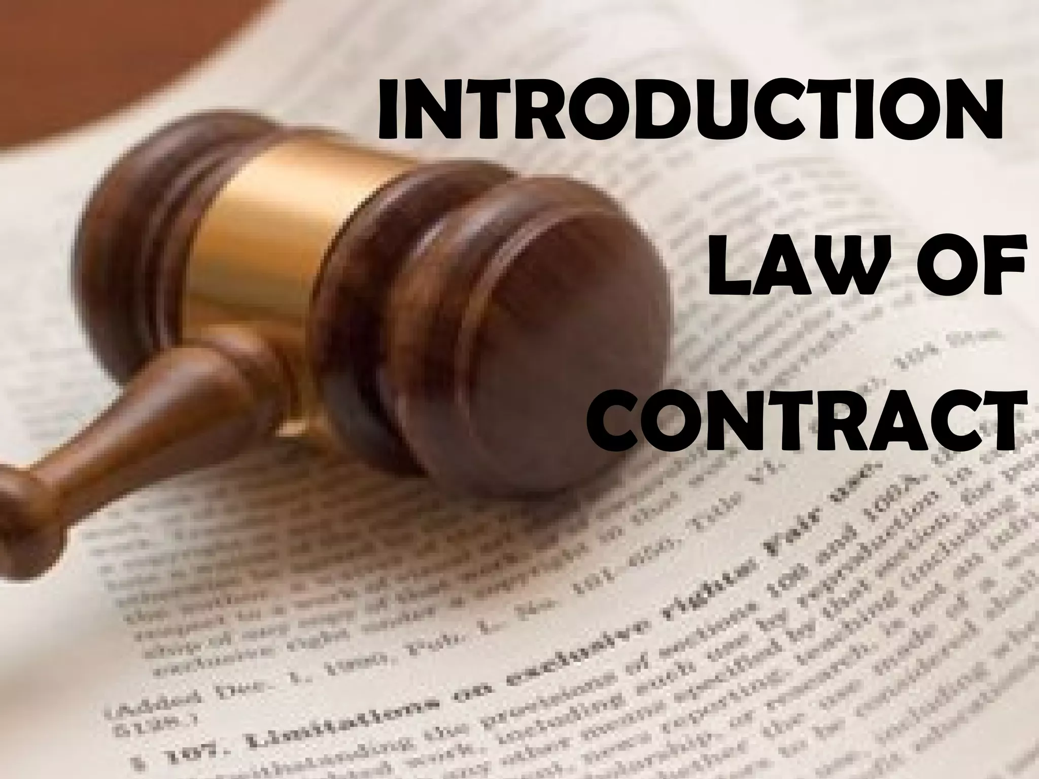 Introduction to Contract Law | PPT