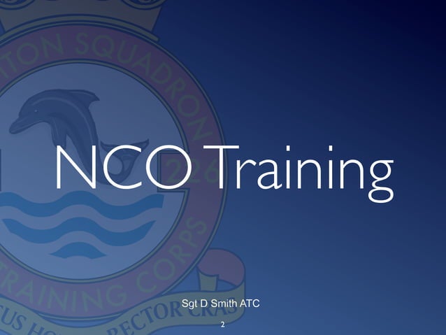 Introduction to NCO Training | KEY