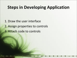 visual basic v6 introduction | PPT | Programming Languages | Computing