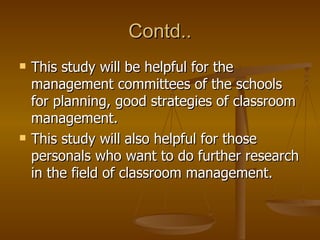 Management Strategies in Crowded Classes | PPT