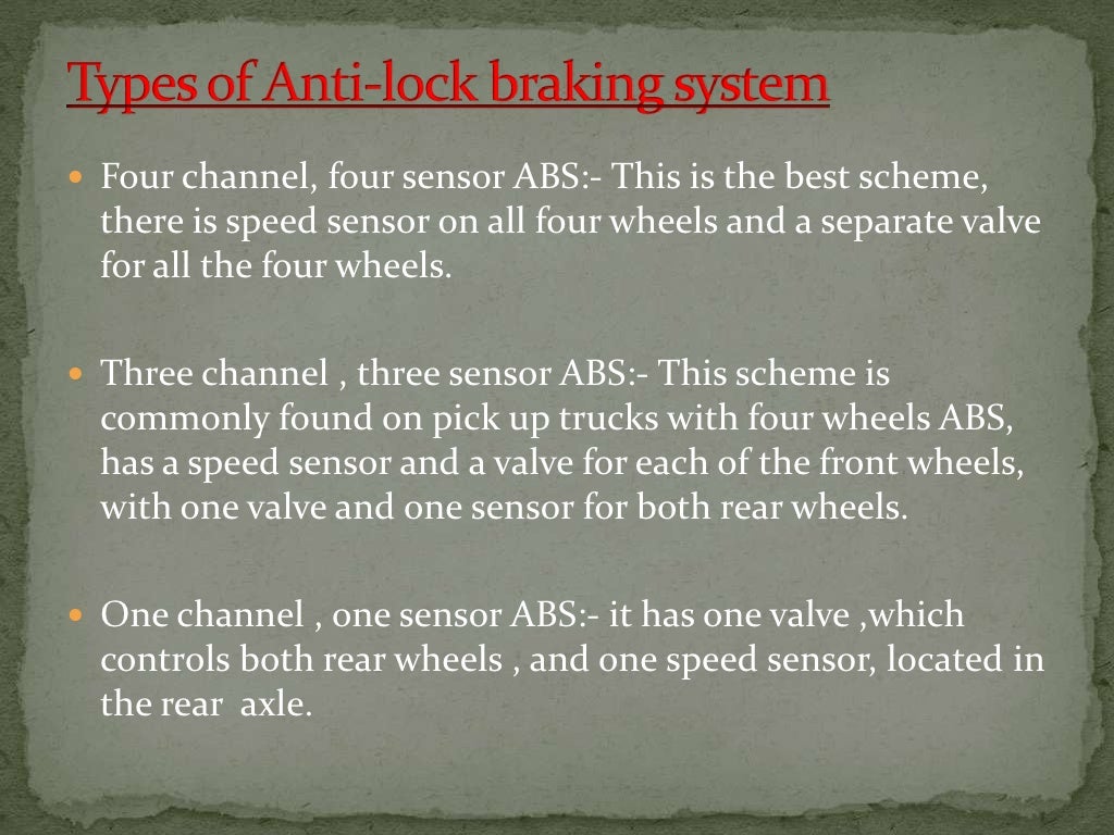 Anti-lock Braking System