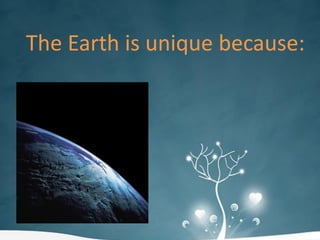 Why do we find life on Earth? | PDF | Geography | Science