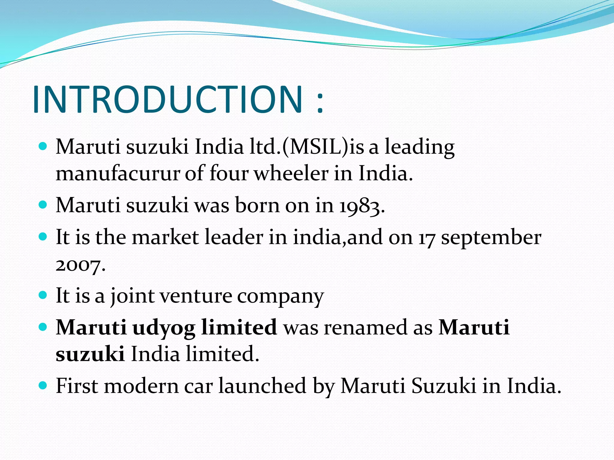 MARUTISUZUKI | PPTX