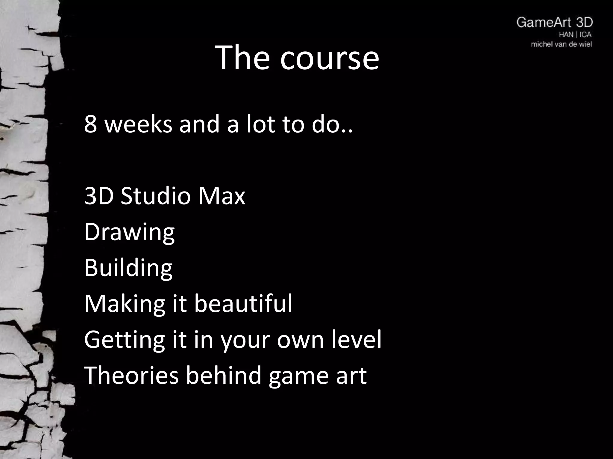 Introduction to 3D art class | PPTX