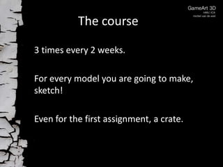 Introduction to 3D art class | PPTX