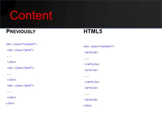 Introduction to HTML5 | PPT