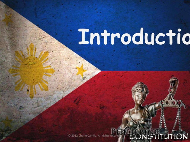 Introduction to Philippine Constitution 1987 | PPTX