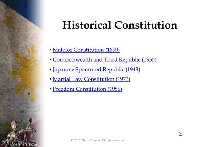 Introduction to Philippine Constitution 1987 | PPTX