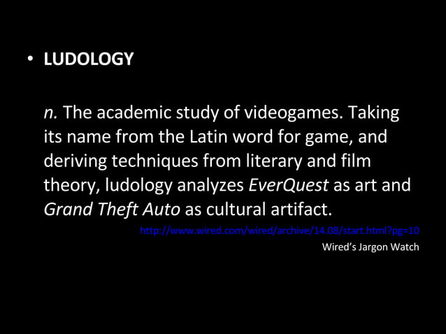 Narratology & Ludology | PPT