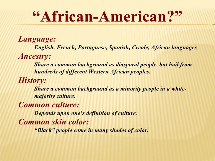 African American History Introductory Lecture African American History Introductory Lecture