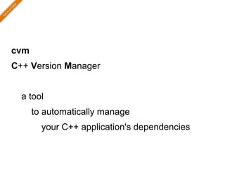 Introducing cvm... | ODP | Programming Languages | Computing