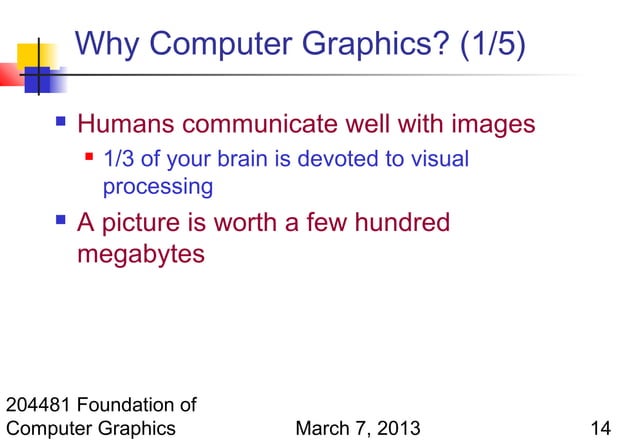 computer graphics | PPT