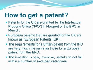 The Patent Box: Introduction to Patents | PPT