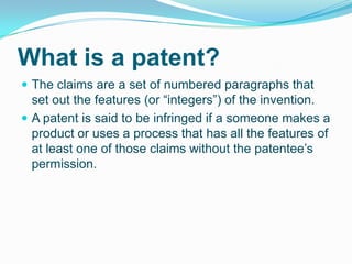 The Patent Box: Introduction to Patents | PPT