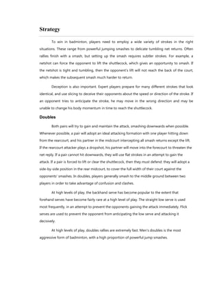 Introduction to Badminton | DOCX