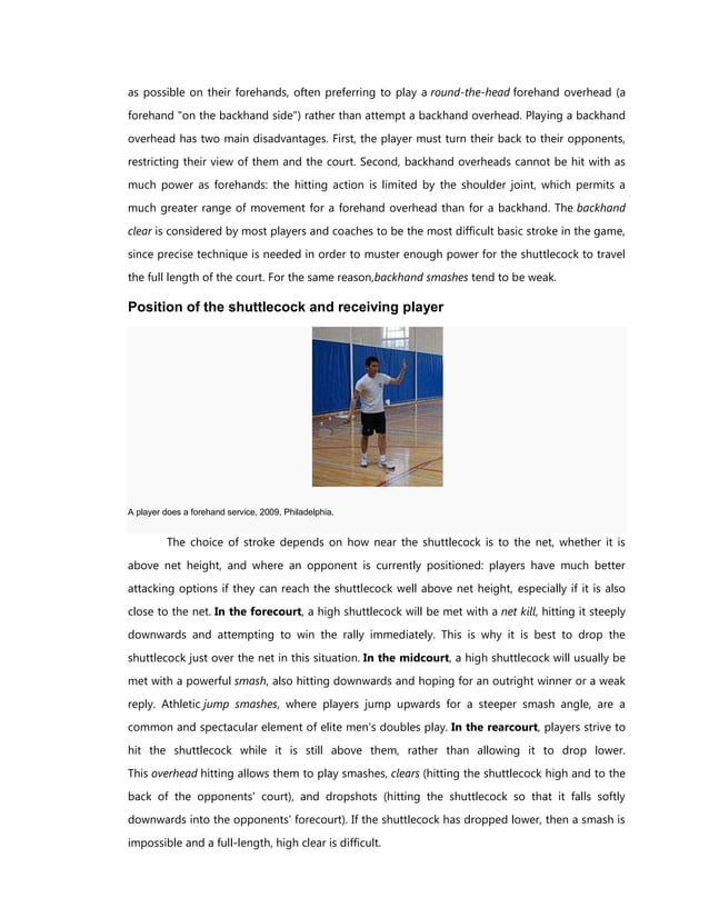 Introduction to Badminton | PDF